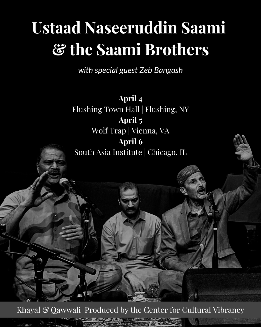 CCV presents Ustad Naseeruddin Saami and sons with special guest Zeb ...